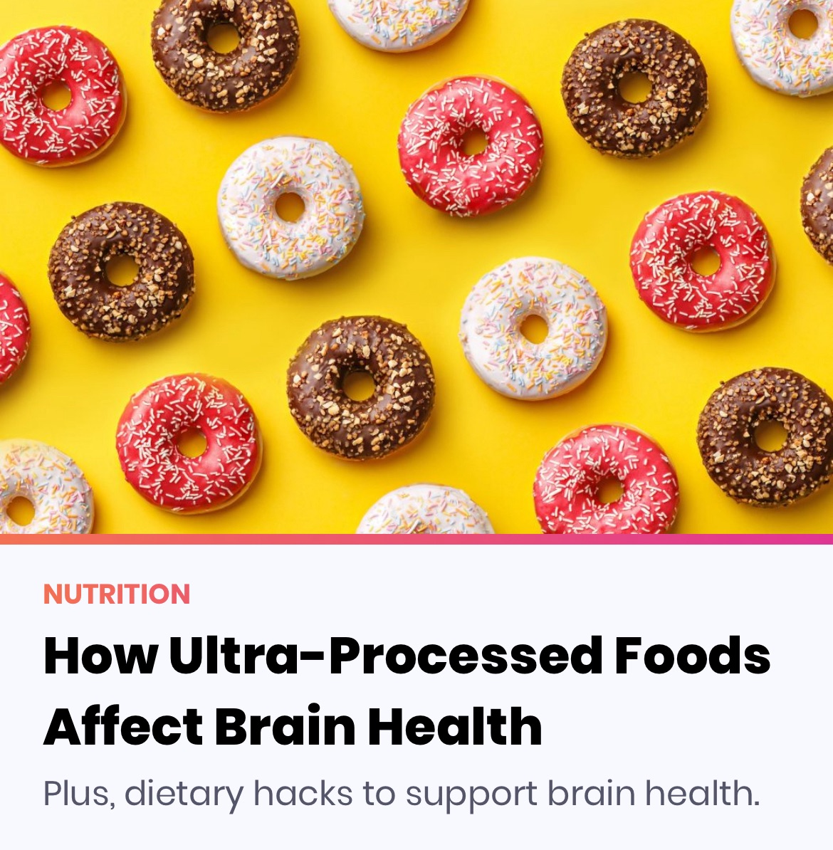 Weekend wellness – How ultra processed – foods affect brain health ...